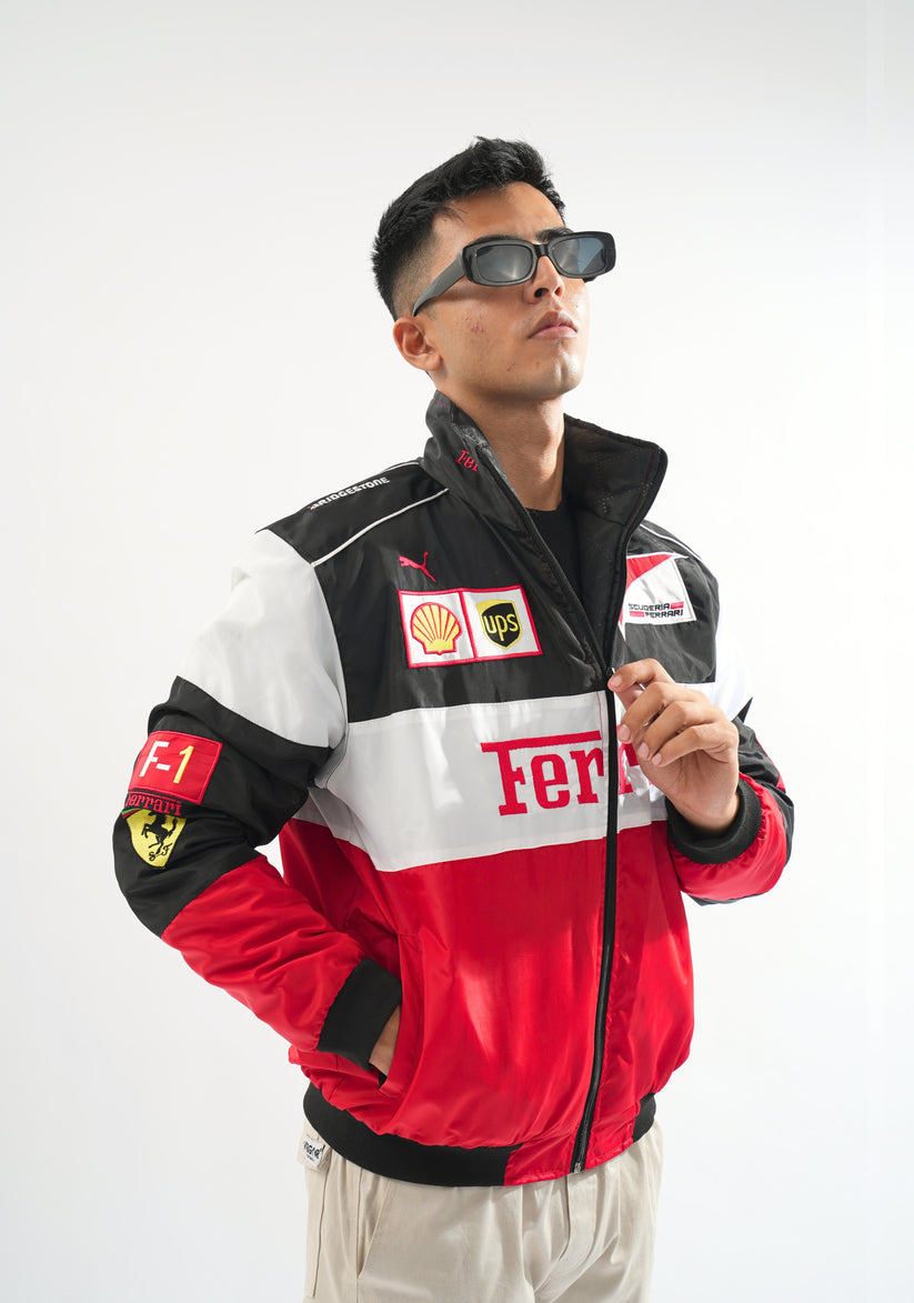 Racer Jacket in Red – VIBGYOR